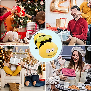 CHELEI2019 17.7" Bee Stuffed Animal,Soft Yellow Bumble Bee Hug Pillow Plush Doll,Gift for Kids