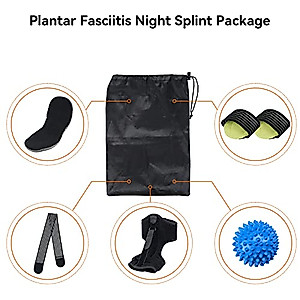 Plantar Fasciitis Night Splint;Plantar Fasciitis Relief Brace;Achilles Tendonitis Support,Foot Drop, black