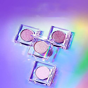 Shimmer Glitter Eyeshadow Palette, Eye Glitter Shadow, High Pigmented, Sparkling Eye Shadow with Bling Korean Eye Glitter Foil