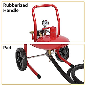 GAOMON Sand Blaster 20 Gallon, Portable Air Sandblaster 125PSI, High Pressure Air Sandblaster with 6" Wheels, Rust Removal and Special Surface Treatment of Material