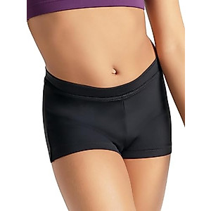 Capezio girls Boys Cut Low Rise Short, Black, Medium (8-10)