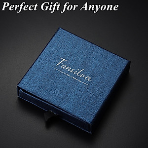 Fansilver 925 Sterling Silver Cross Pendant Necklace Diamond-Cut Cuban Link Chain Necklace Highly Polished Beveled Edge Cross Chain Necklace Silver Cross Necklace for Men Women 24 Inches