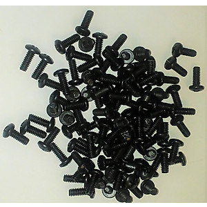 #10-24 x 1/2" Machine Screws Philips PAN Head Full Thread Black Oxide Steel Alloy pan Head Quantity 100