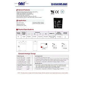 Casil 6V 5Ah Replacement Battery Compatible with EXP645