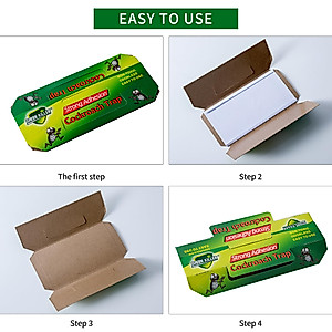 Strong Adhesion Roach Traps - Non-Toxic, Odorless, Easy to Use - Effective Pest Control for Home and Office