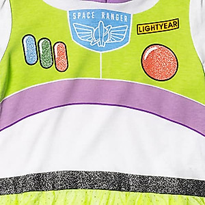 Disney Pixar Toy Story Buzz Lightyear Toddler Girls Cosplay T-Shirt Dress and Leggings 3T