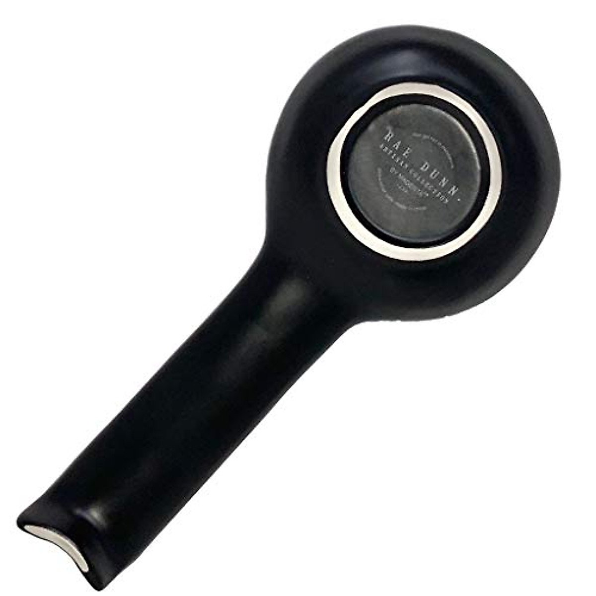 Rae Dunn"Stir" Spoon Rest - In BLACK Artisan Collection By Magenta - The Perfect Addition To Your Kitchen! Beautiful Black Color with Large Contrasting LL Font Lettering Spelling The Word"STIR"