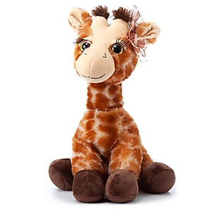 The Petting Zoo, Lash'z Giraffe Stuffed Animal, Gifts for Girls, Plush Toy 12 inches