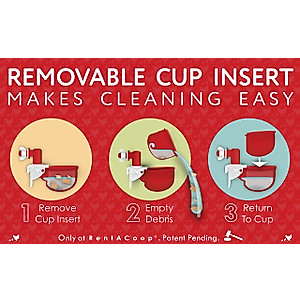 RentACoop DIY Automatic Chicken Waterer Cups for Any Chicken Watering System - Suitable for Tubing, Hardware Cloth, Buckets, Barrels, and More - Easy to Clean with Removable Cup Inserts - 7 Pack