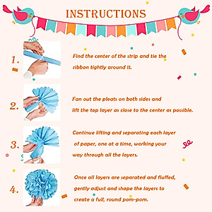 16 Pcs Gold Purple Lavender and White Tissue Pom Poms Kit, Tissue Paper Flowers for Birthday, Graduation Party, Bridal Shower Festival Decorations