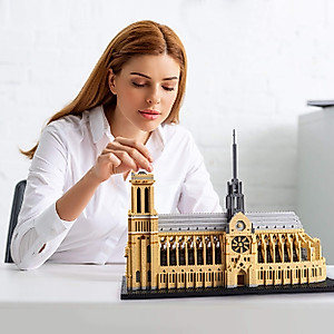 Kadablk Architecture Series Mini Bricks for Adults and Teens,France Notre Dame de Paris Mini Building Blocks Set,Micro Blocks Set,7380 PCS,Landmark Model