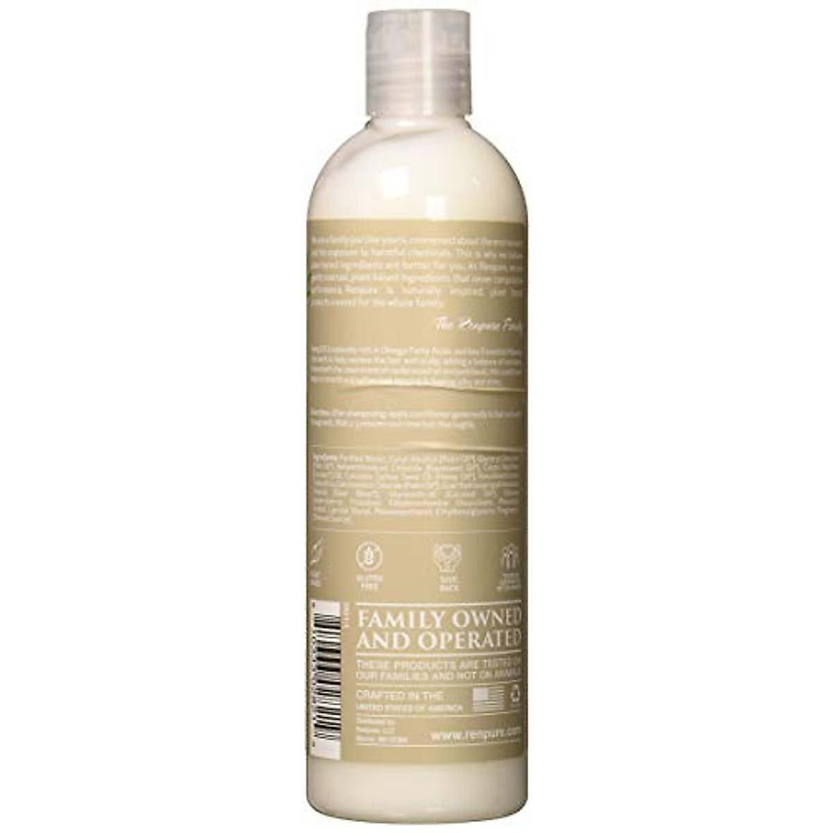 Renpure Plant-Based Beauty Restorative Hemp Oil Moisture Therapy Conditioner, 19 Fluid Ounces