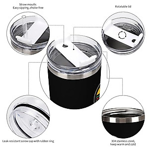 Rasta Ankh Rastafarian Egyptian 40OZ Tumbler Stainless Steel Travel Mug Water Bottle Car Cup Tea Cups with Lid Black-style