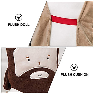 Zerodeko Plush Pillows Jesus Plush Pillow, Comfortable Throw Pillow Jesus Pattern Cushion Pillow Jesus Stuffed Doll Plushie Stuffed Jesus Plush Cushion, 19.6 Inches Kids Pillow