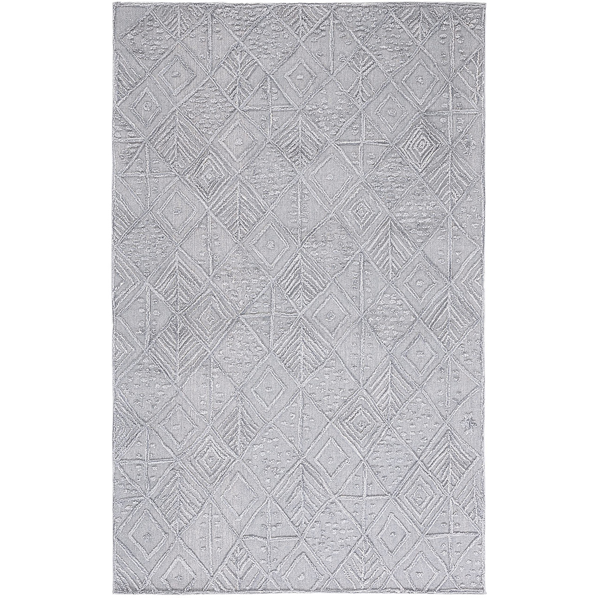 SAFAVIEH Textural Collection Area Rug - 8' x 10', Grey, Handmade Wool, Ideal for High Traffic Areas in Living Room, Bedroom (TXT202F)