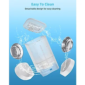 HoneyGuaridan Automatic Cat Feeder for Two Cats,5L Cat Food Dispenser with 2 Stainless Steel Bowl,Timed Cat Feeder Programmable 1-6 Meals Control, Dual Power Supply,Desiccant Bag,10s Meal Call(White)