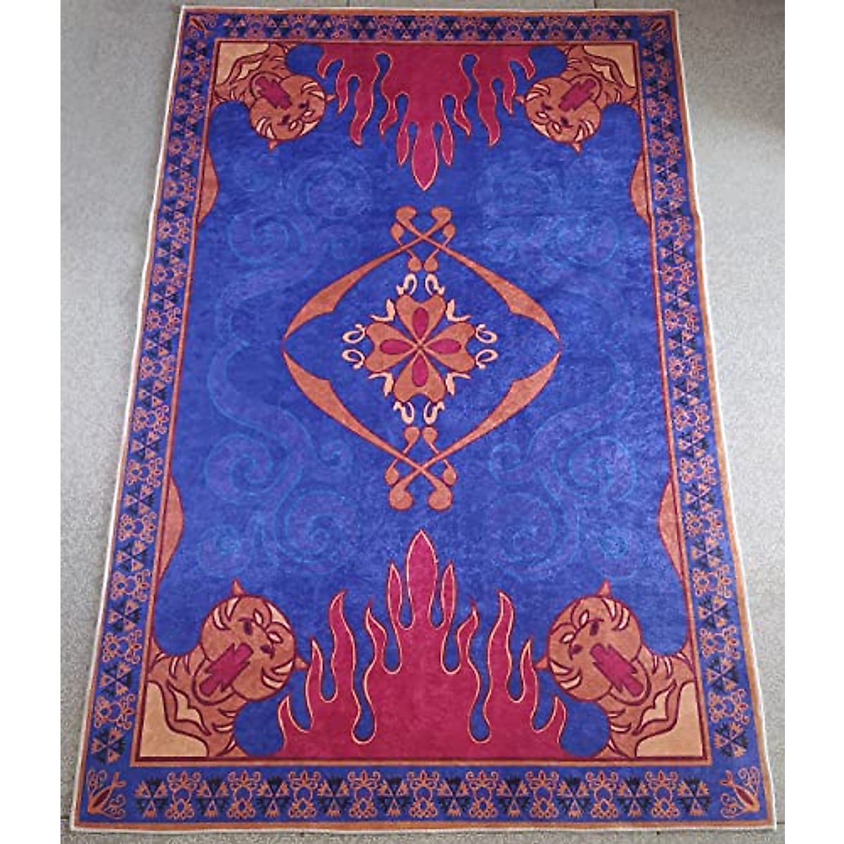 Aladdin Rug, Aladdin, Magic Carpet, Fantastic Rug, Living Room Rug, Kids Room Rug, Ethnic Rug, Minimalist,Custom Rug, Floor Rug, Area Rug p387 (1.6x1.9 feet-50x60cm), 1.6x1.9 feet-50x60cm(MatSize)