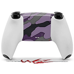 WraptorSkinz Skin Wrap compatible with Sony PS5 DualSense Controller Camouflage Purple (CONTROLLER NOT INCLUDED)
