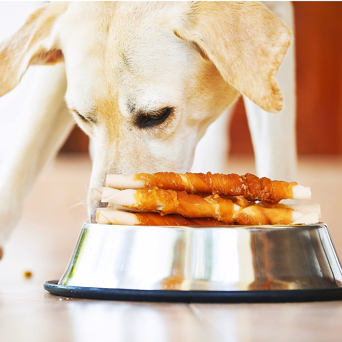 HealthyBones Chicken Breast Wrapped Natural Dog Treats for Collie and Other Large Herding Dogs, 18 Count