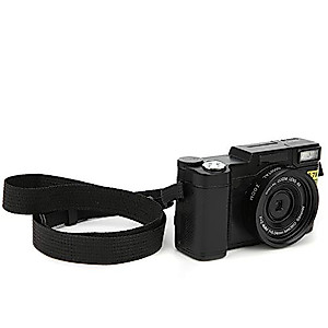 Zunate WiFi Digital Camera, 48MP Compact Camera, 2.7K HD Video Recorder Household Digital Camera, 800mAh, Mirrorless Camera with 180 Degree Rotatable Flip Screen