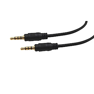 Traovien 3.5mm Splitter Cable, 3.5mm 1/8 inch 4-Pole TRRS Male to Female 1 to 5 Way Audio Stereo Splitter Extension Cable for Headset Audio Splitter (1Pcs)(3.5mm 4pole 1M/5FM)