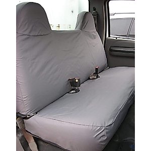 Durafit Seat Covers F236 C8 1999-2007 Ford F250-F550 Work Truck with a Front Solid Bench Seat, Custom Exact Fit Seat Covers (F236 C8 Gray Endura)