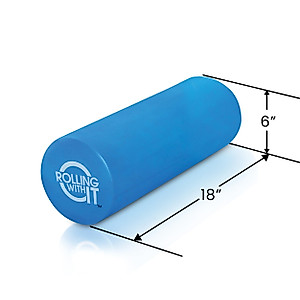 Rolling With It Foam Roller with High Density for Physical Therapy, Muscle Roller for Exercise and Muscle Recovery, Eco-Friendly Back Roller, Firm and Smooth Surface Massage Roller, Size: 18 inches