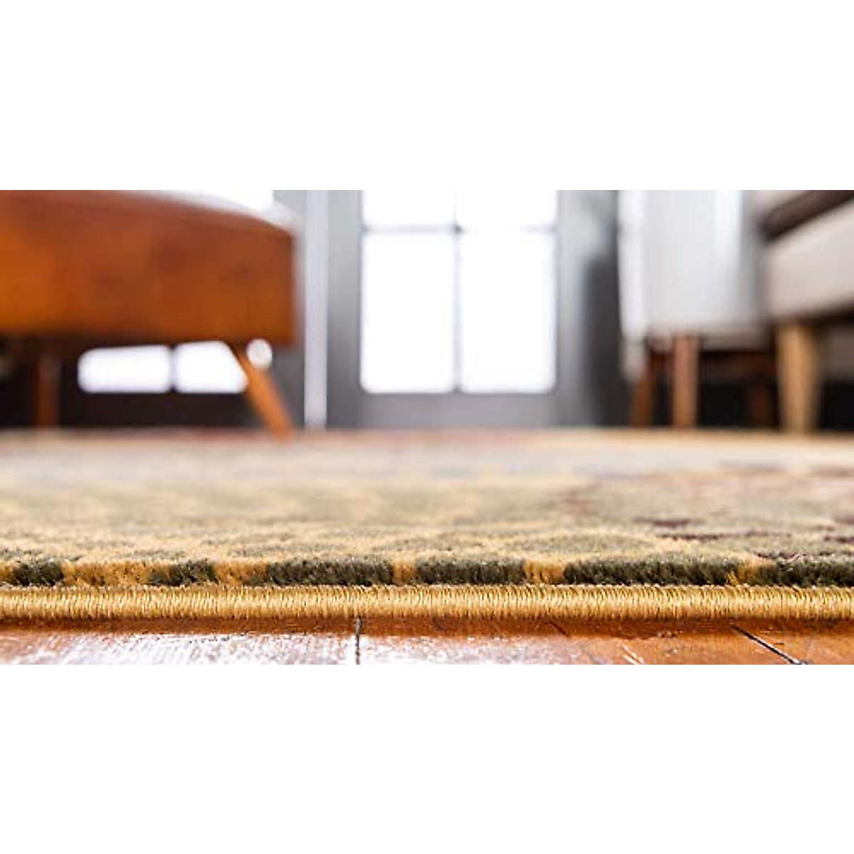 Unique Loom Barista Collection Area Rug - Java (7' 10" x 10' Rectangle, Beige/ Black)