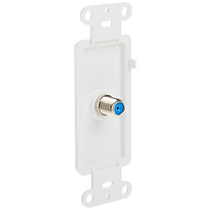 Leviton 40681-W F Connector Decora Insert,Aluminum, White