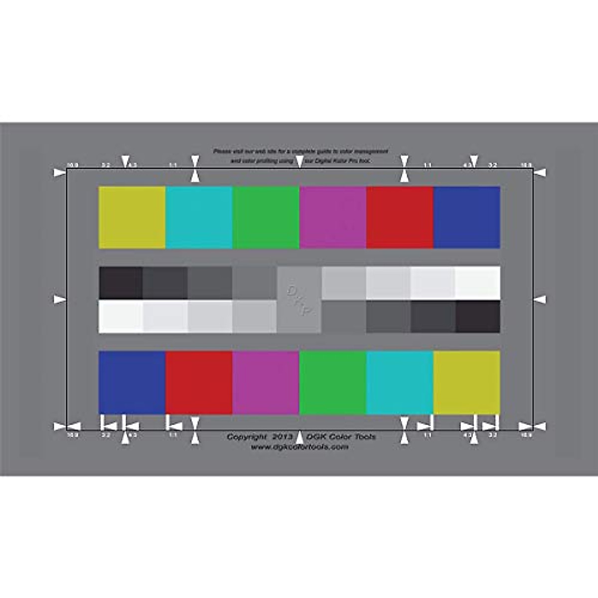 DGK Color Tools Digital Kolor Pro 16:9 Large Color Calibration and Video Chip Chart, 2-Pack