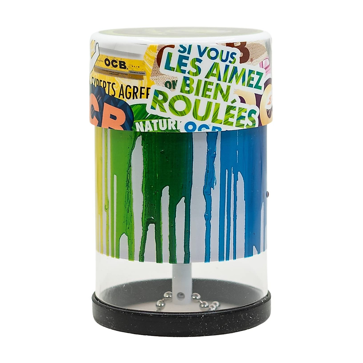 Wakit Electric Herb Grinder - Single Press Grind - Easy to Use, Fast and Custom Grind Consistency - LED Lighted Grinding Chamber