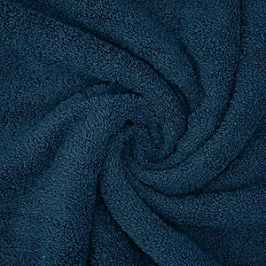 DAN RIVER Bath Sheets Set of 2 – 550 GSM Ultra Super Soft & Highly Absorbent Sheets – 100% Cotton Jumbo Large Bath Towels for Bathroom, Home, Hotel, Spa, Beach, Pool, Gym – 35”x70” in Blue Opal