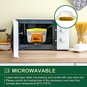 SPLF 20 Pack Reusable Sandwich Bags Dishwasher Microwave Safe, BPA Free Extra Thick Leakproof Reusable Food Storage Bags Silicone and Plastic Free Quart Size Freezer Bags Containers