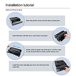 SASAS ISHIEY (Black, 2-Pack) Compatible Drum Units Replacement for Brother DR730 DR-730 DR 730 MFC-L2710DW MFC-L2750DW HL-L2370DW HL-L2395DW HL-L2350DW HL-L2390DW DCP-L2550DW MFC-L2750DWXL Printer