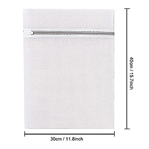 Mesh Laundry Bags, iDeep 3Pcs Durable Reusable Laundry Bags for Delicates with Premium Zipper, 23.6*23.6 inch Washing Bags for Washing Machine, Travel Storage Organize Bag for Clothes,Sheet, Shoes