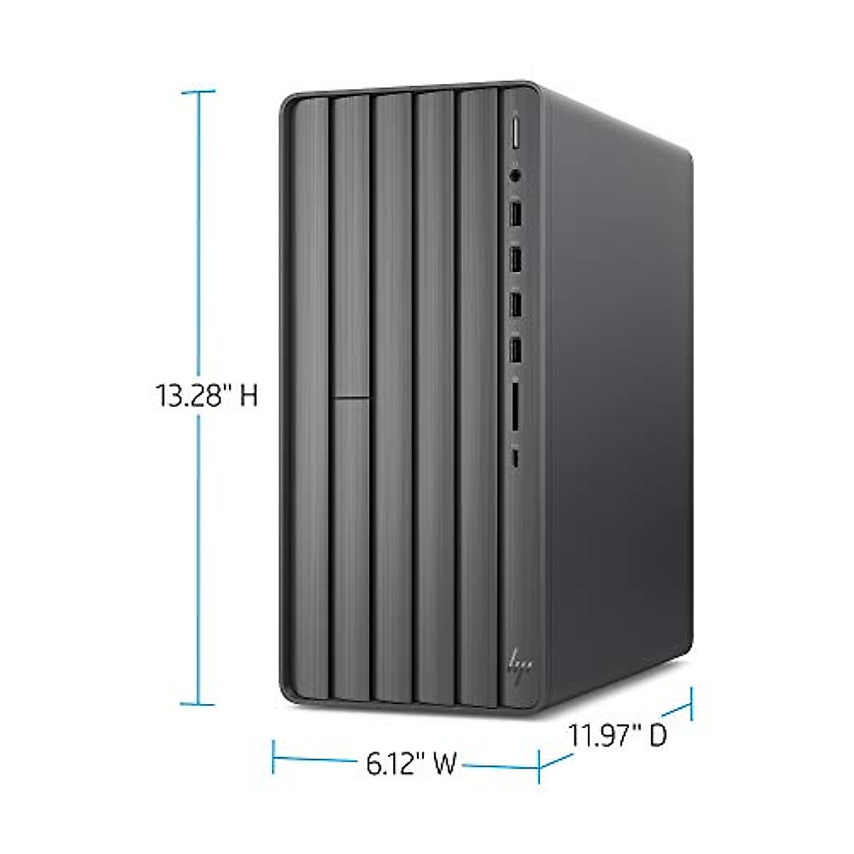 HP Envy Desktop Computer, NVIDIA GeForce RTX 2060, Intel Core i7-10700, 16 GB RAM, 1 TB SSD Storage, Windows 11 (TE01-1050, 2020 Model)