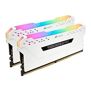 Corsair Vengeance RGB Pro 32GB (2x16GB) DDR4 3200 (PC4-25600) C16 Desktop memory – White (CMW32GX4M2E3200C16W)