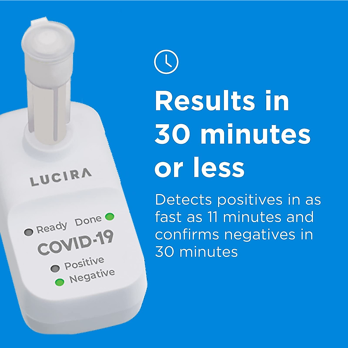Lucira CHECK-IT COVID-19 Test Kit, 1 Pack, 1 Test Total, The Only FDA Authorized Molecular Test, Results at Home in 30 Minutes or less, 98% Accurate