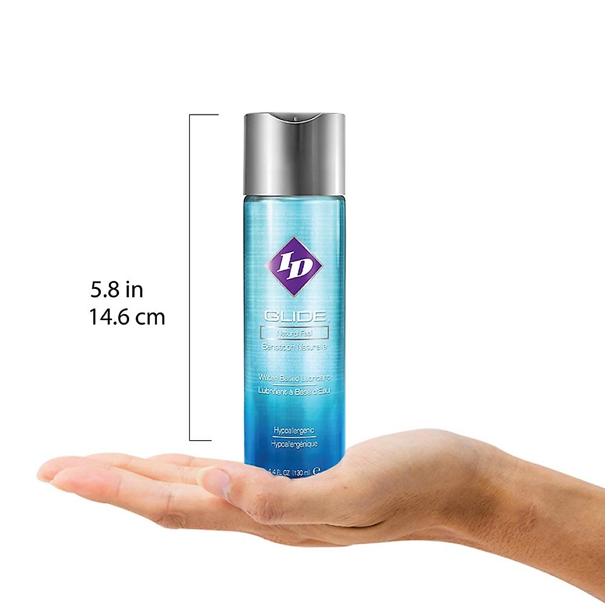 ID Glide Lube 4.4 fl oz Personal Lubricant Water Based Lube For Couples Pleasure Women & Men Pleasure Sensation Sex Lube to Enhance Natural Feeling Made in USA by ID Lubricants