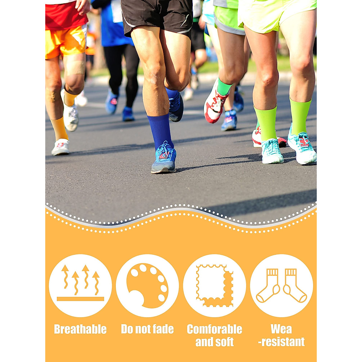 Yaomiao 20 Pairs Boys Solid Dress Socks Colorful Crew Socks Long Socks for Boy Casual Lightweight Cotton Athletic Socks Breathable Socks for Boys Girls