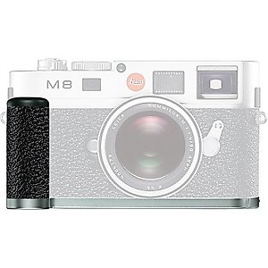 Leica M8.2 Handgrip Silver with Vulkanit Leather