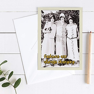 Wright Home & Gift Changing Fashions Best Friend Womens Birthday Greeting Cards | 3 Pack Set + 3 Envelopes (5X7)