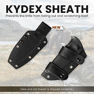 Kizer Baby Fixed Blade Knives with Sheath, 3.9 In Blade Camping Hunting Knife, Full Tang, G10 Handle for Outdoor, EDC -1044C1 (Black G10 handle+154CM blade)