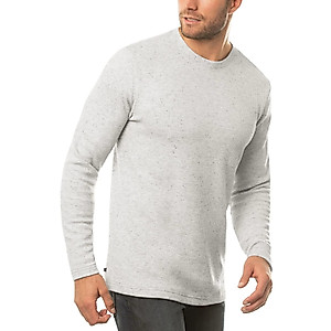 TravisMathew Cloud Waffle Crew Heather Light Grey 2XL