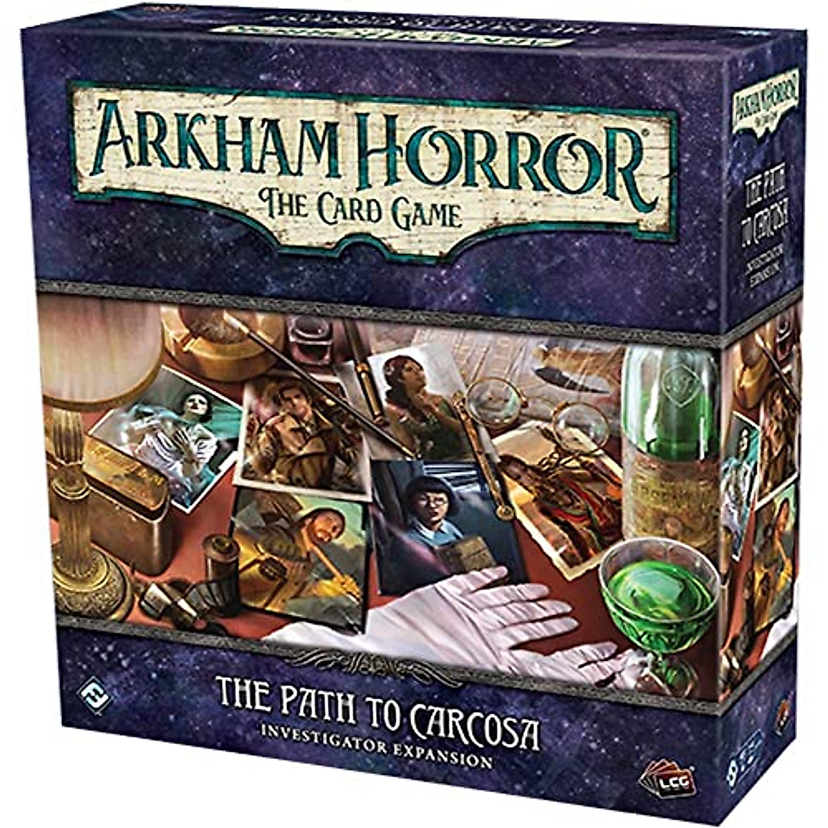 Fantasy Flight Games Arkham Horror The Card Game The Path to Carcosa Investigator Expansion - Enveil The Madness! Lovecraftian Cooperative LCG, Ages 14+, 1-4 Players, 1-2 Hour Playtime, Made
