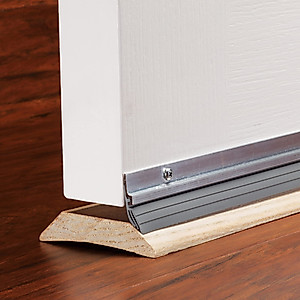 M-D Building Products 5090 Standard Fin Door Sweep DV-1, 36-Inch, Silver, Aluminum