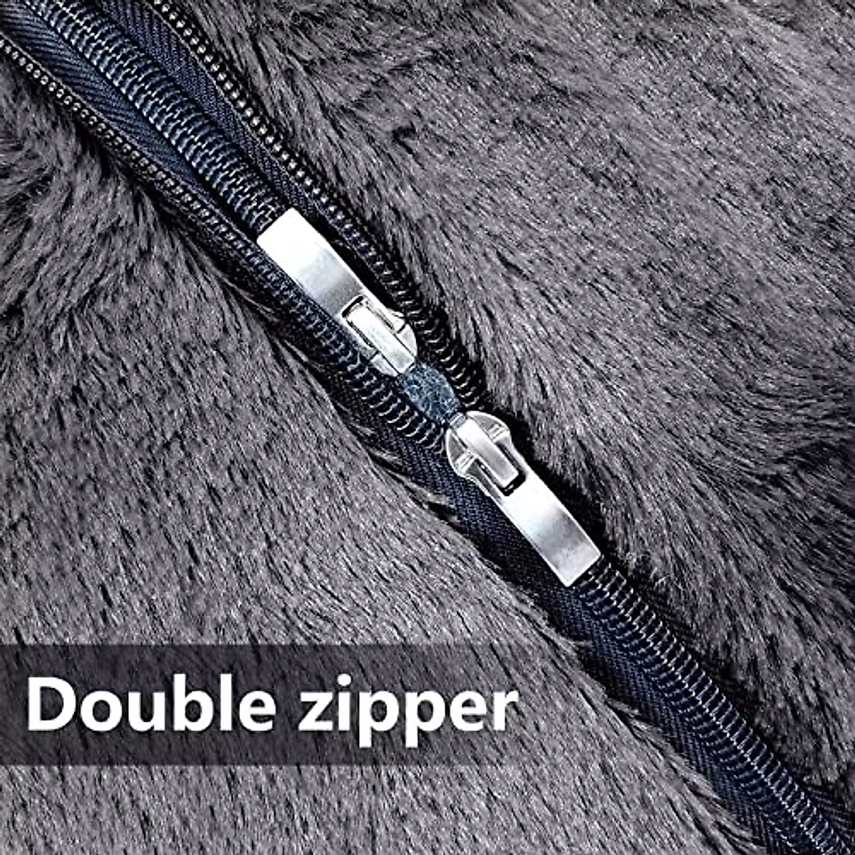 Bean Bag Chair Cover 4ft (Bean Bag Covers Only,Not A Full Bean Bags) Fluffy Bean Bag Chairs for Adults Pv Velvet Light Grey Sofa Bed Cover Living Room Furniture