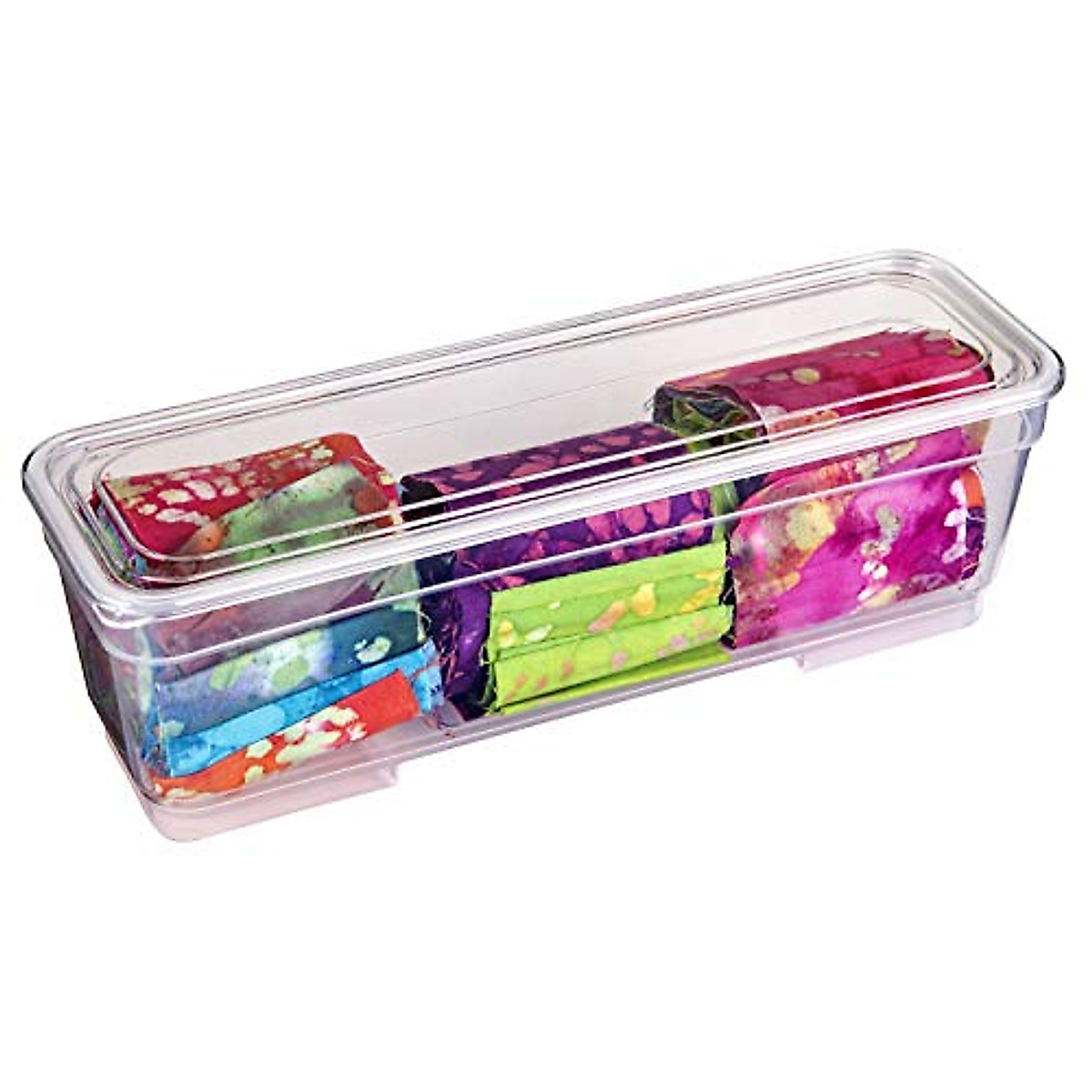 ArtBin 6971AG XL Bins with Lids 4-Pack, [4] Extra Long Art & Craft Organizer Boxes, Clear
