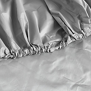 Kayak Canoe Dust Cover, Waterproof UV Sun Cover Boat Storage Sunblock for 2.5- Fishing Boat (Gray)