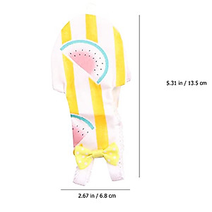 POPETPOP Parrot Bird Diaper Parrot Nappy - Washable Reusable Parrot Flight Suit with Liners for Parakeet Parrot Mini Macaw